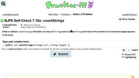 Java Practice It Self Check 716a Countstrings Arrays Syntax