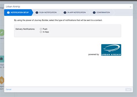 Urban Airship App For Salesforce Marketing Cloud Journey Builder At