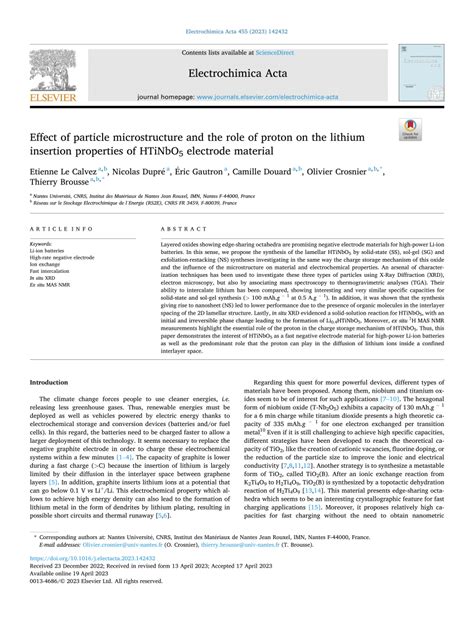 Pdf Effect Of Particle Microstructure And The Role Of Proton On The