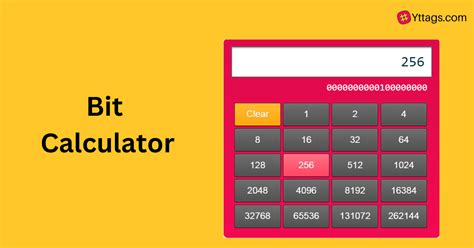 Bit Calculator Convertion Tool Yttags