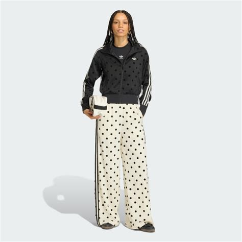 Adidas Satin Polka Dots Tt Track Top Black Free Shipping With Adiclub