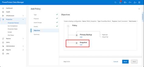 Protection Policy Configuration For Local Snapshot Management Dell Powerprotect Data Manager