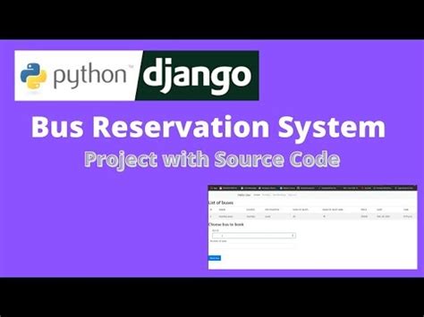 Projectworlds Bus Reservation System Project Python Django