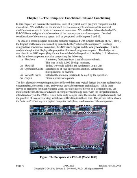Pdf Chapter 3 The Computer Functional Units And Cpsc2105