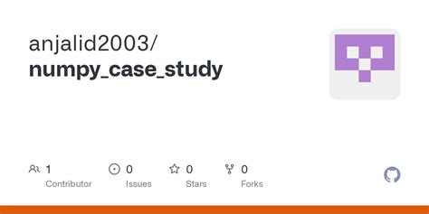 GitHub Anjalid2003 Numpy Case Study