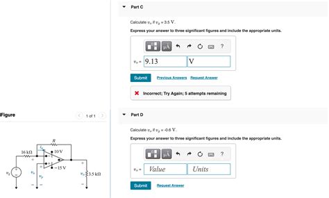 Solved Calculate Vo If Vg 3 5 V Express Your Answer To Chegg Com