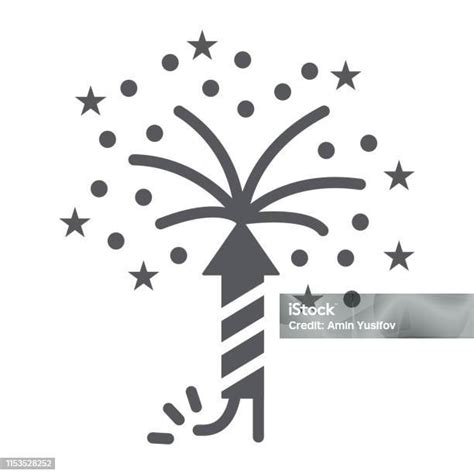 불꽃놀이 문양 아이콘 파티 및 축제 폭죽 기호 벡터 그래픽 흰색 배경에 단색 패턴 10에 대한 스톡 벡터 아트 및 기타 이미지 10 Film Festival 검은색