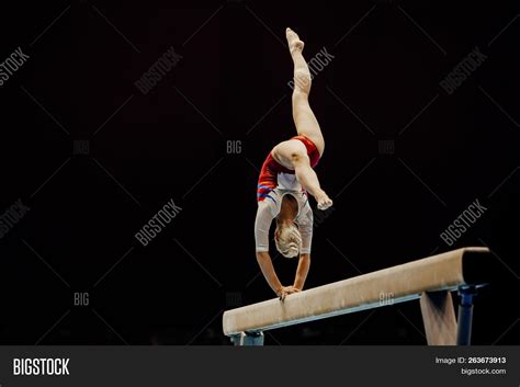 Gymnastics Beam Handstand