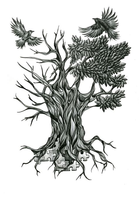 Half Dead Half Alive Tree Drawings At PaintingValley Com Explore Collection Of Half Dead Half