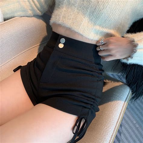 Booty Tight Short Pants For Woman To Wear High Waist Black Womens