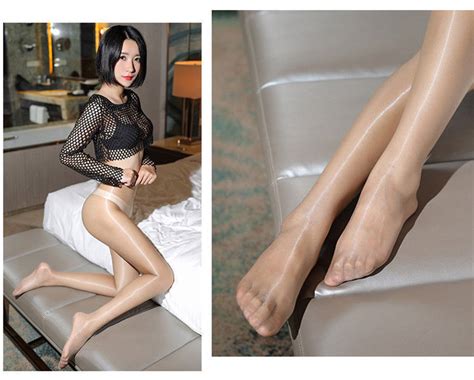 1d Women Ultra Thin Sexy Sheer Oil Shiny Glossy Pantyhose Nylon Tights