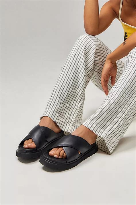 Ugg Capitelle Black Sliders Urban Outfitters Uk