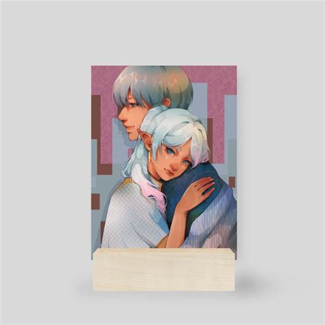 Frieren And Himmel Artbylouris Fanart An Art Print By Artbylouris