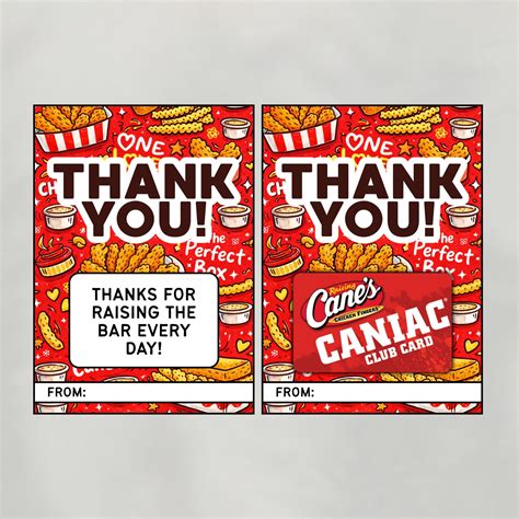 Raising Canes Teacher Appreciation T Card Holder Etsy