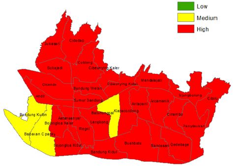 Prediction Map Of Dengue Incidence Rate Classification In 2024 With