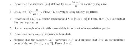 Solved 2n 1 2 Prove That The Sequence N Defined By In Is Chegg Com