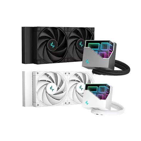 Deepcool LT MM ARGB CPU AIO Liquid Cooling System Unit Black White Bermor Techzone