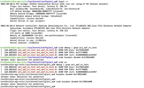 Shared RAM On PCIe Endpoint Device Devmem Mmap Error Jetson AGX Orin NVIDIA Developer