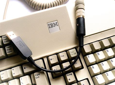 Ibm Terminal Keyboard 5 Pin 240 Degree Din Plug To Usb Converter R