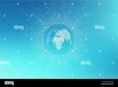 Big Data Visualization Geometric Abstract Background Visual Information Complexity Futuristic