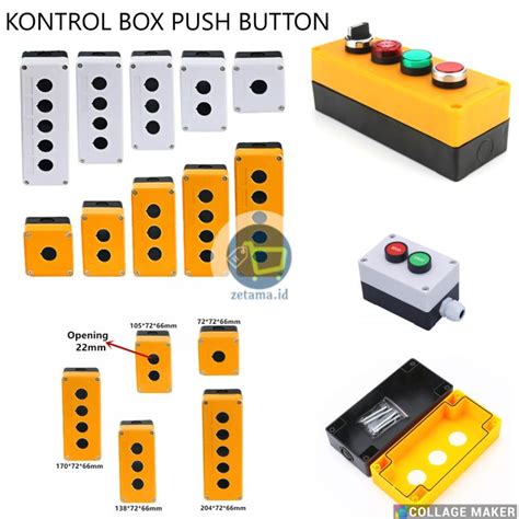 Jual Kontrol Box Push Button Control Box Kotak Tombol Emergency 22mm