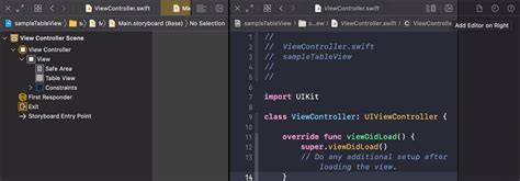 How To Create A Basic Tableview In Ios Swift In Xcode Codevscolor