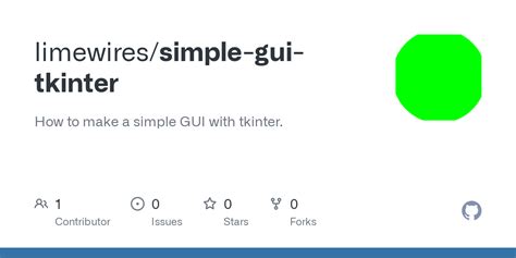 Github Limewires Simple Gui Tkinter How To Make A Simple Gui With Tkinter