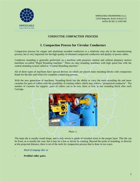 Pdf Conductor Compaction Process Miroscable · The Total Filling Factor Is Difficult To