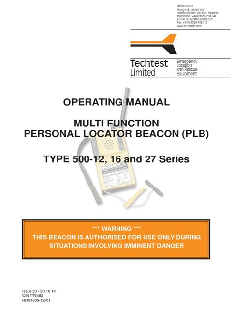 Manual Elt 500 27 Pdf Electronics Telecommunications