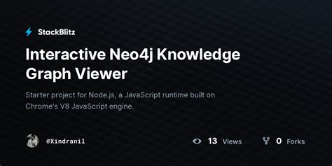 interactive neo4j knowledge graph viewer stackblitz