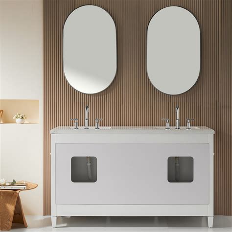 Lark Manor™ 60 Fully Assembled Freestanding Double Sinks Bathroom