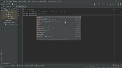 Write A Python Program To Configure The Rounding To Round To The Floor Ceiling Youtube