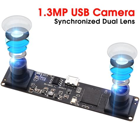 Elp 960p Hd Ov9750 High Frame Rate Mjpeg 60fps Uvc Otg Stereo Webcam Dual Lens