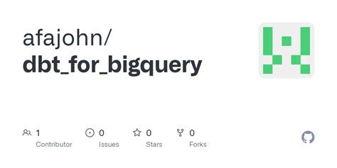 GitHub Afajohn Dbt For Bigquery