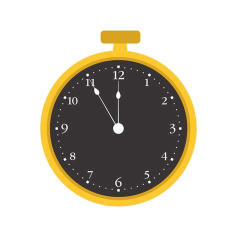 Pocket Watch Time Clock Vector Old Vector Illustration Antique Icon