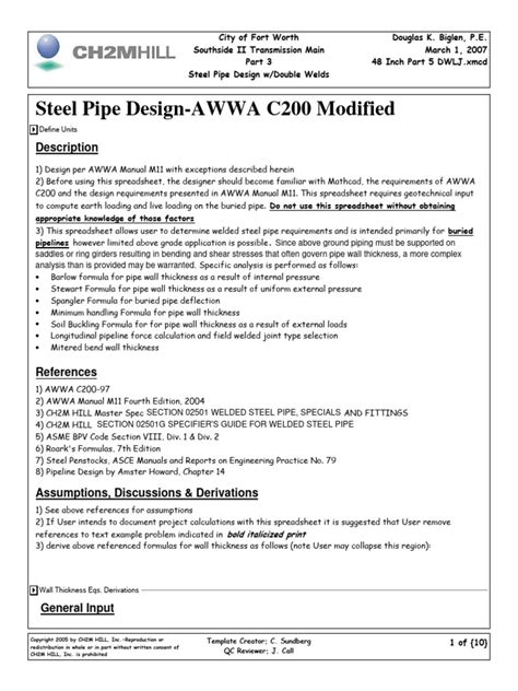 48 Inch Steel Pipe Struct Design Pdf Pipe Fluid Conveyance