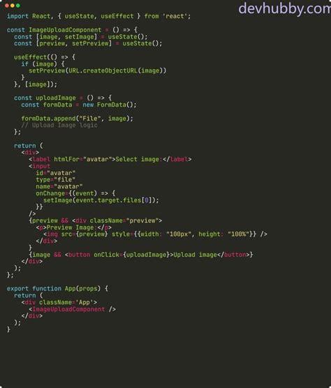 How To Preview Image Before Upload In React Js R Learnreactjs