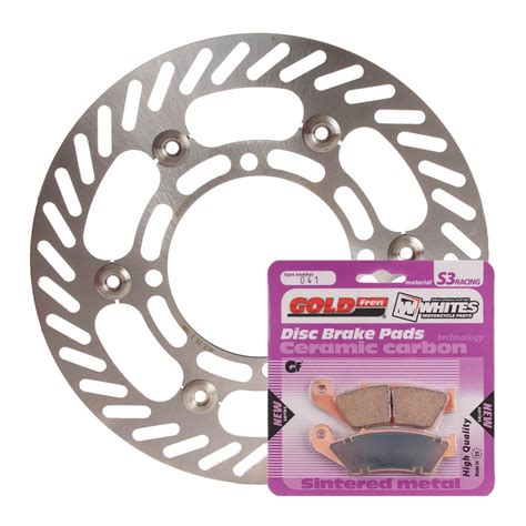 Front Brake Disc Rotor And Pad Kit For 2004 2005 Kawasaki Kx250f