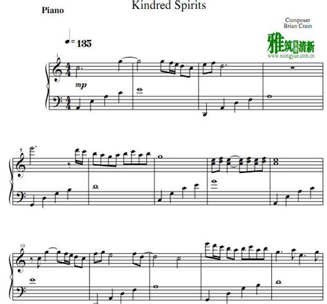 Brian Crain Kindred Spirits钢琴谱