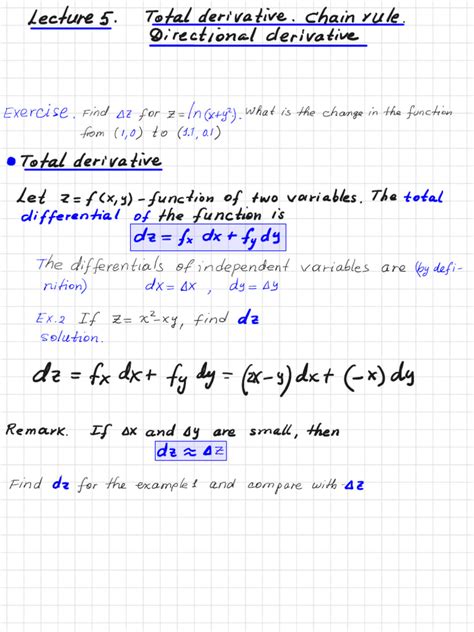 lecture 5 g404 total derivative chain rule directional derivative pdf