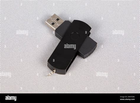Black Usb Flash Drive Open On The White Background Stock Photo Alamy