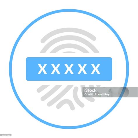 Thumb Print Passcode Icon Stock Illustration Download Image Now