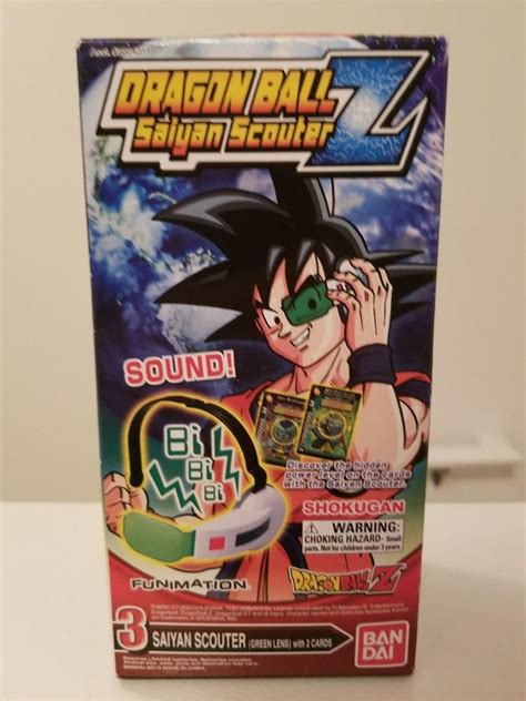 Dragonball Z Saiyan Green Scouter Shokugan Bandai With Sound And Two Cards 1871732604