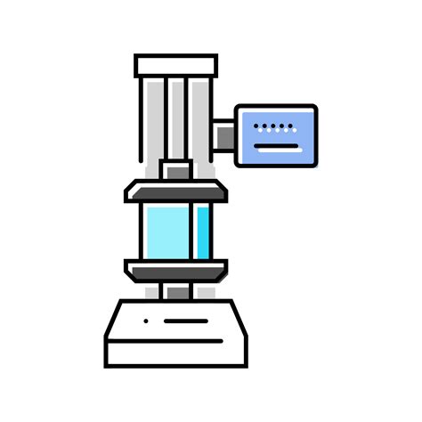 Compression Testing Materials Engineering Color Icon Vector