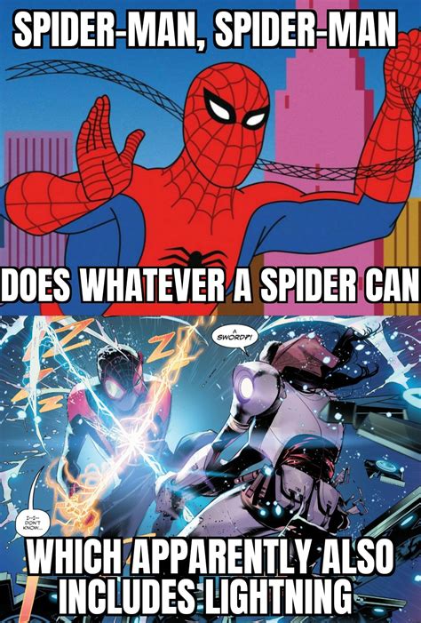 Miles Lightning Goes Wild These Days R Spiderman