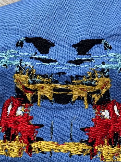 Mask Glitched Mickey Mouse Blue Symmetrical Etsy