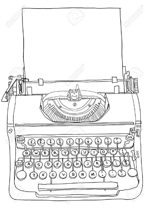 How To Draw A Typewriter Step By Step At Missy Lynch Blog