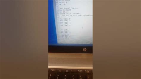 Printing Hello Youtube In Emu8086 Youtube