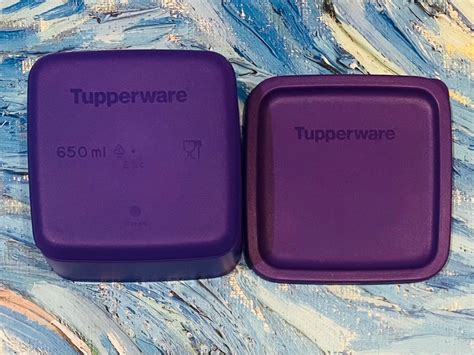 Tupperware Small Square Rounds Container 650ml Furniture And Home