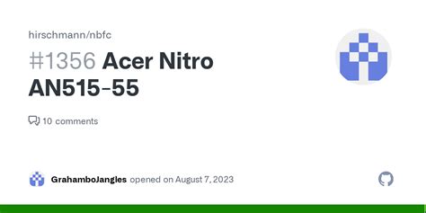 Acer Nitro AN Issue Hirschmann Nbfc GitHub